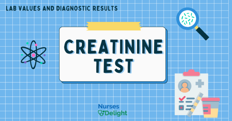 Creatinine Test - Nurses Delight | Comprehensive Nursing Education ...